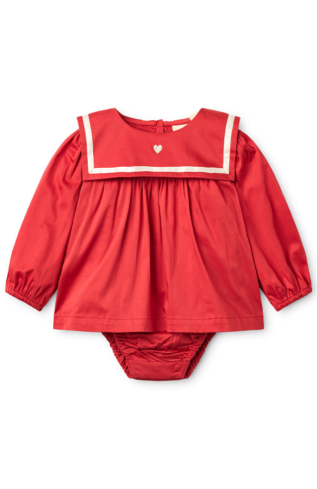 Bay Romper - Poppy Red – Petit Stockholm